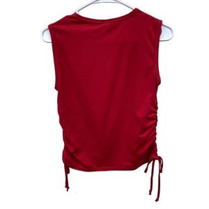 Olivia Rae | Tops | Nwt Olivia Rae Red Sleeveless Shirt Cinched Side ...